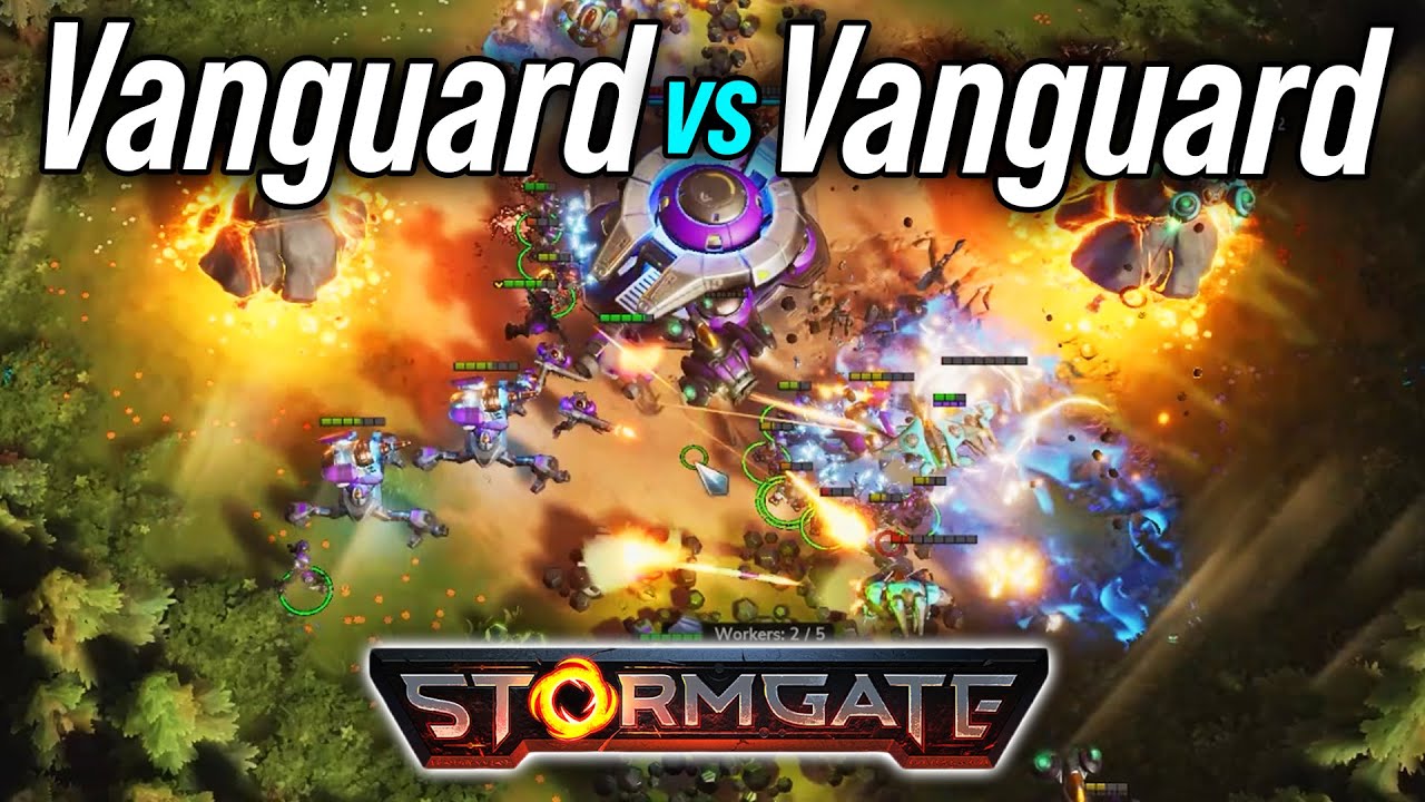 Stormgate Vanguard vs Vanguard Pro 1v1 (Beasty vs RecoN) - YouTube