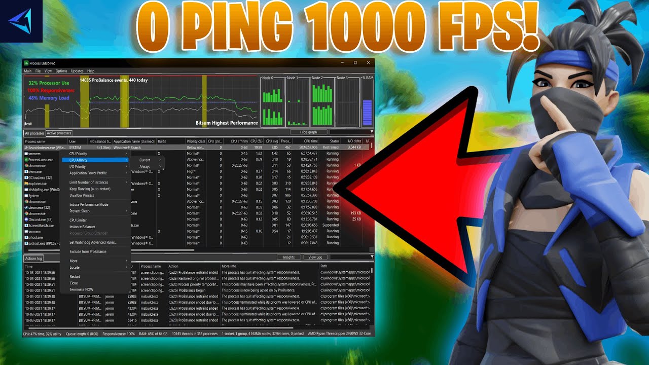 The BEST GUIDE To Get 0 PING and +1000 FPS In Chapter 5! - YouTube