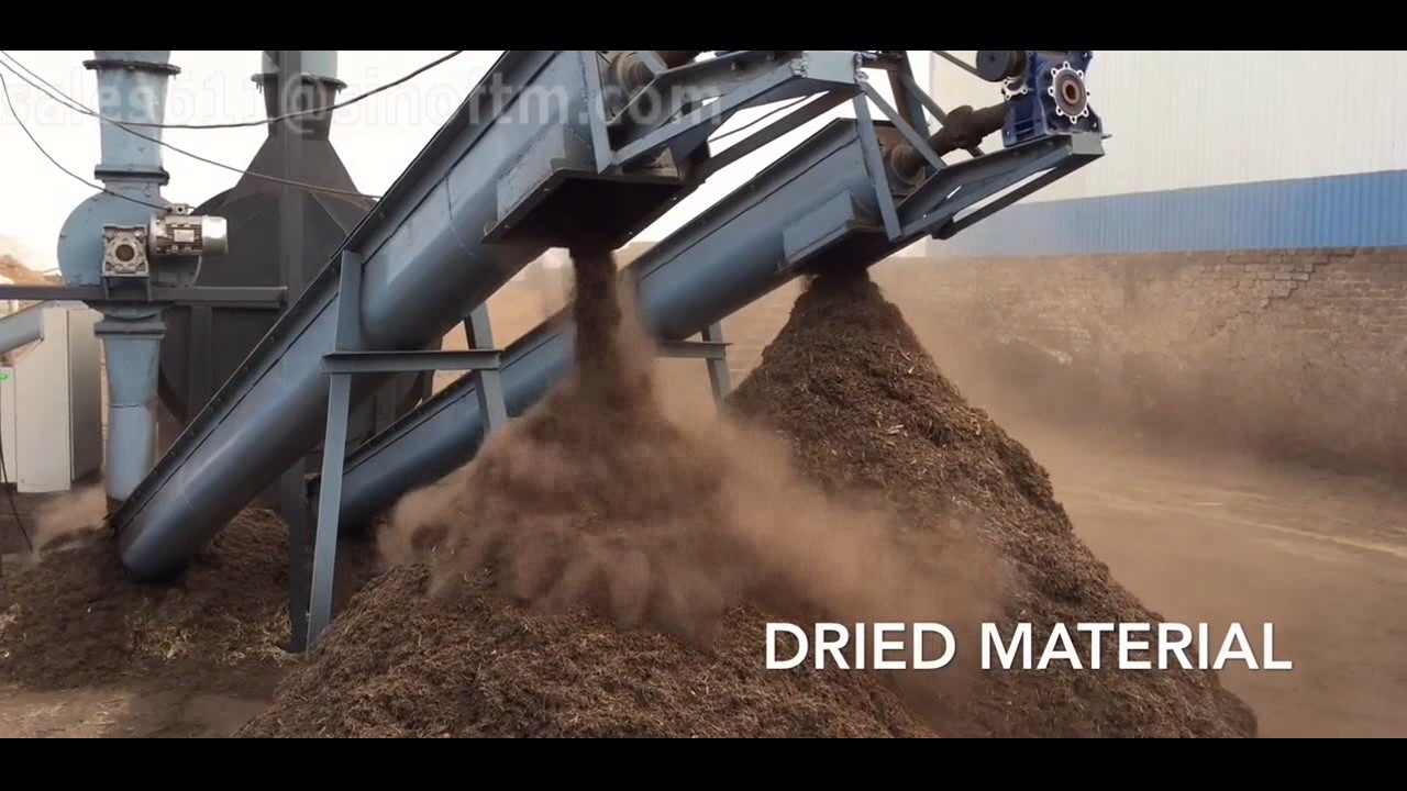 Rotary Sawdust Dryer, Sawdust Drying Machine,sawdust dryer design - YouTube