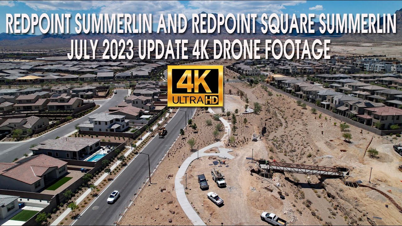 Redpoint Summerlin and Redpoint Square July 2023 Update 4K Drone Footage - YouTube