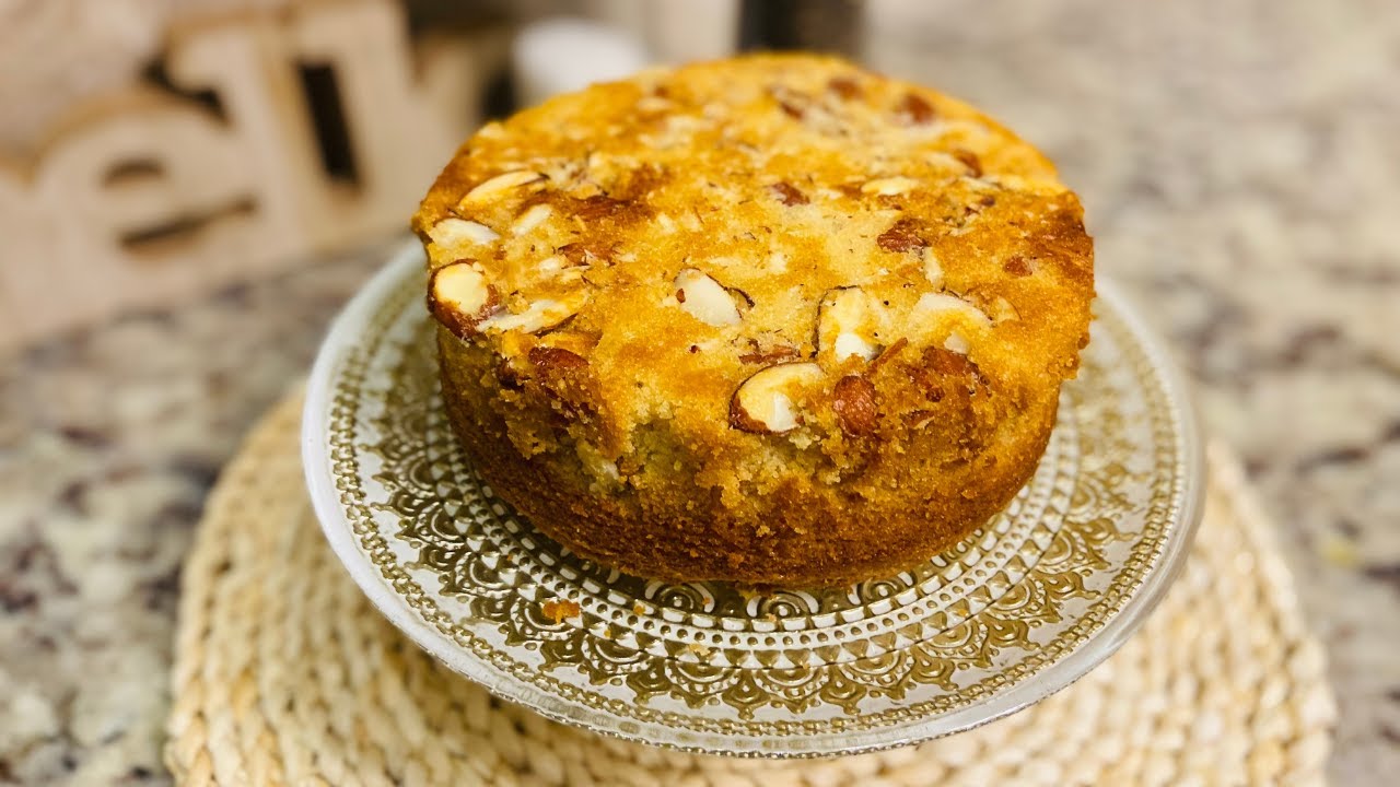 Try this Easy Pakistani Bakery Almond Cake 🤤 | Soft and Moist | Dry ...