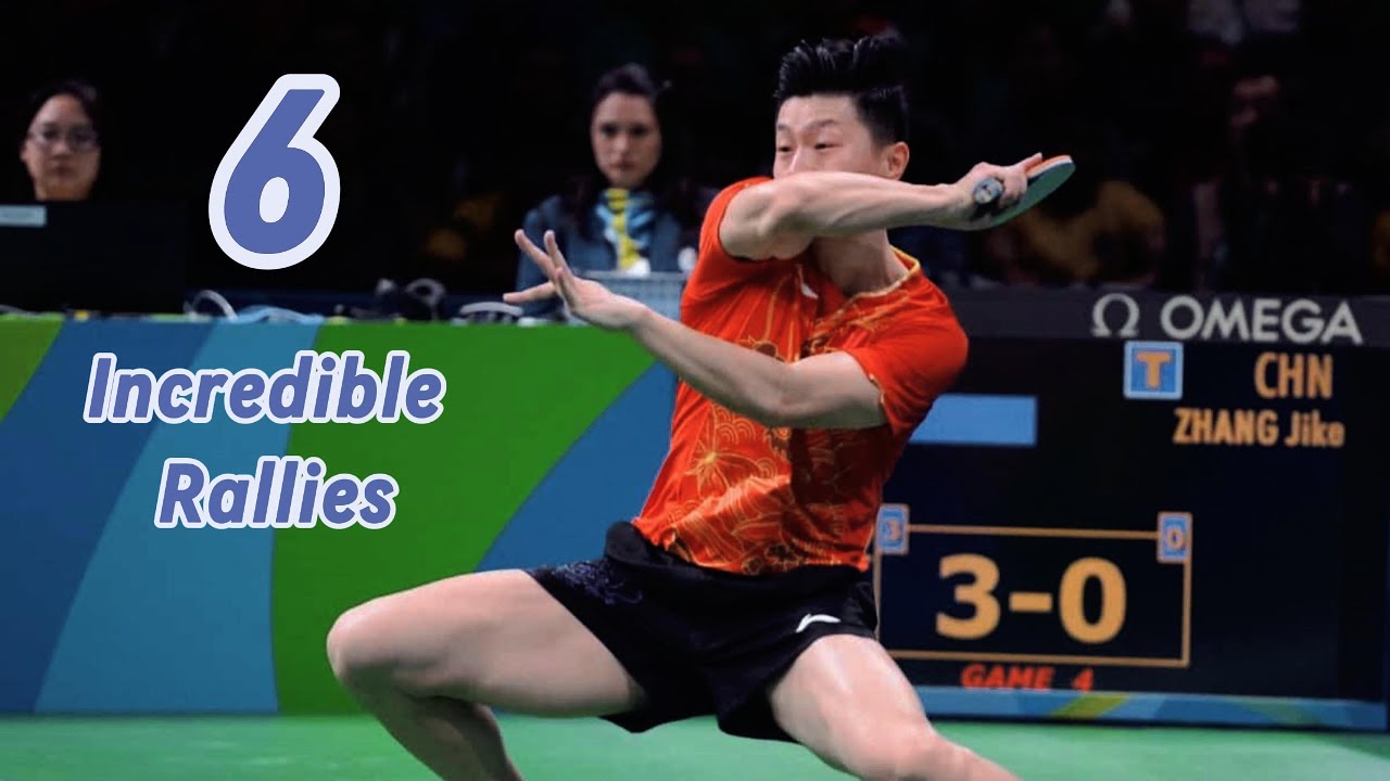 Table Tennis Top 6 Incredible Rallies! - YouTube