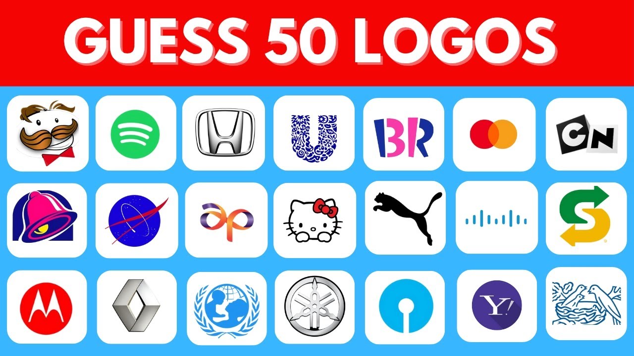 Can You Guess These 50 Logos in just 5 seconds 🤔||Guess The Logo Quiz ...