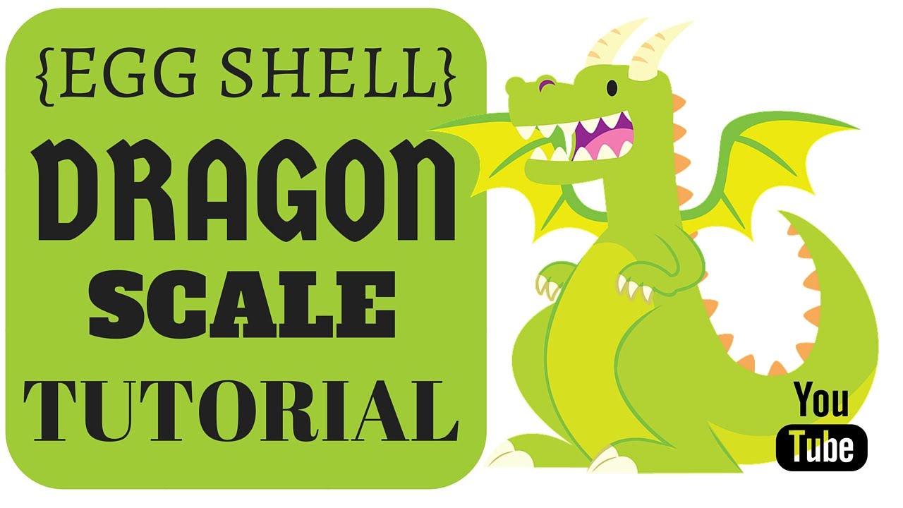 Egg Shell Dragon Scale Tutorial DIY - YouTube