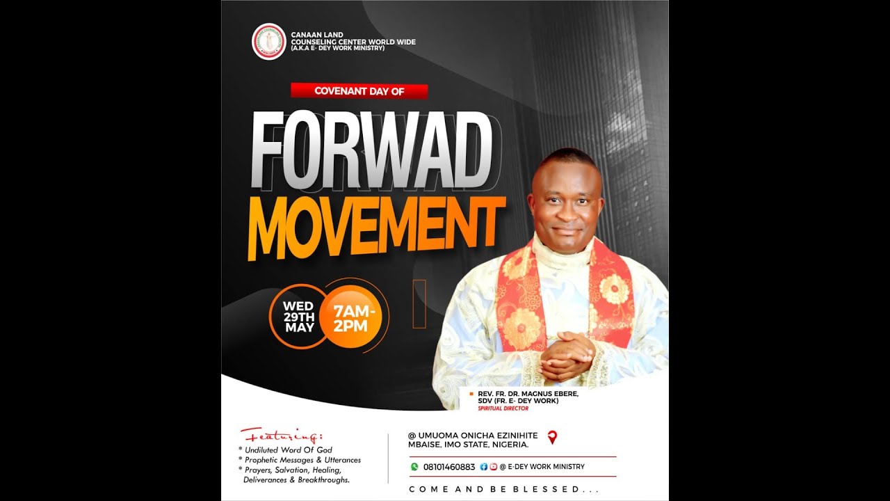 SPECIAL NEW MONTH PROPHETIC PRAYER WITH REV FR MAGNUS EBERE SDV 01/06 ...