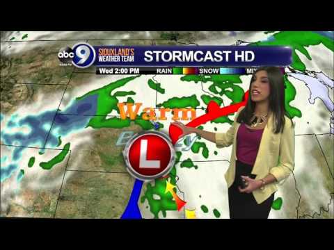 Elisa Raffa - KCAU-TV ABC9 Weather, Monday 6AM 3/28/16