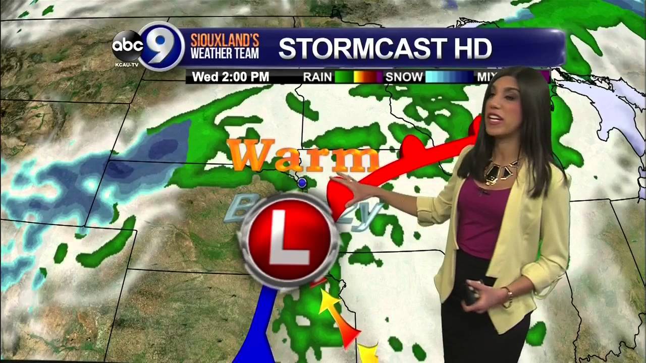 Elisa Raffa - KCAU-TV ABC9 Weather, Monday 6AM 3/28/16 - YouTube