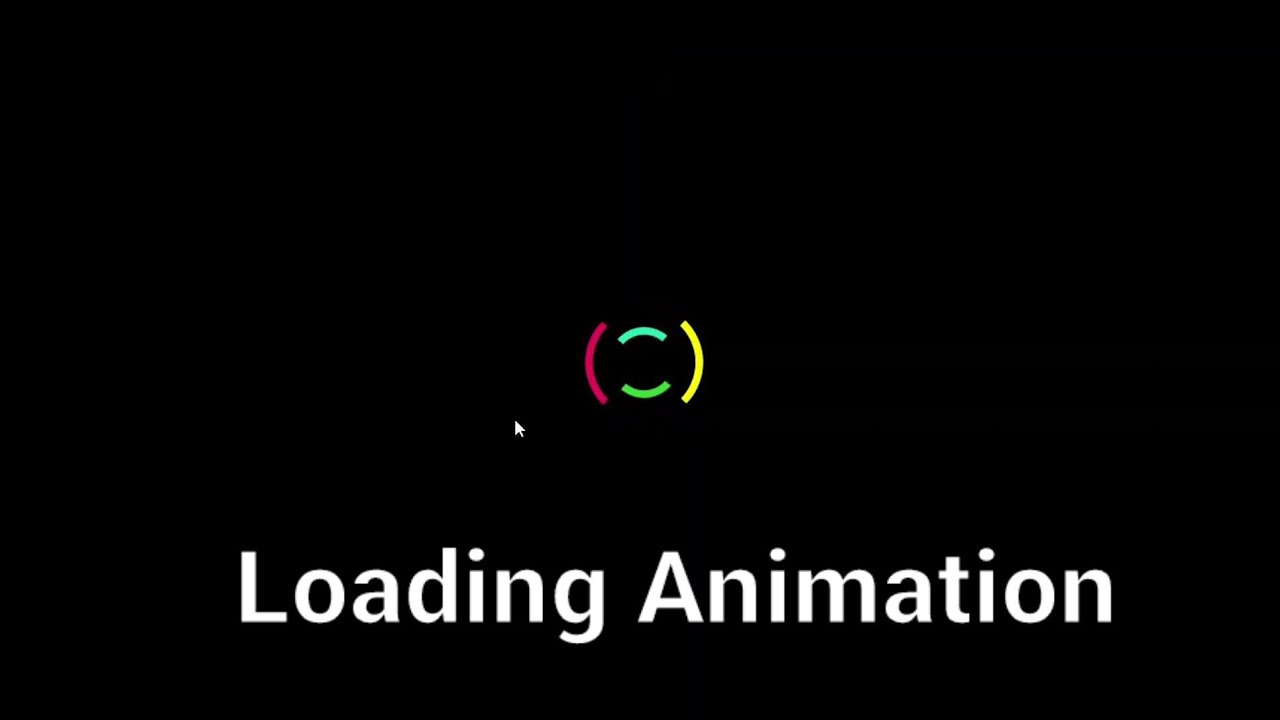 Website loading animation | html css - YouTube