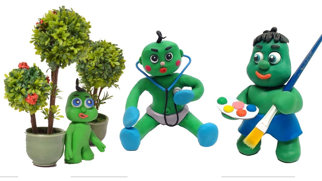 Baby Video Cartoons - Green Baby Compilation 11 to 20Ep. - Clay Baby ...
