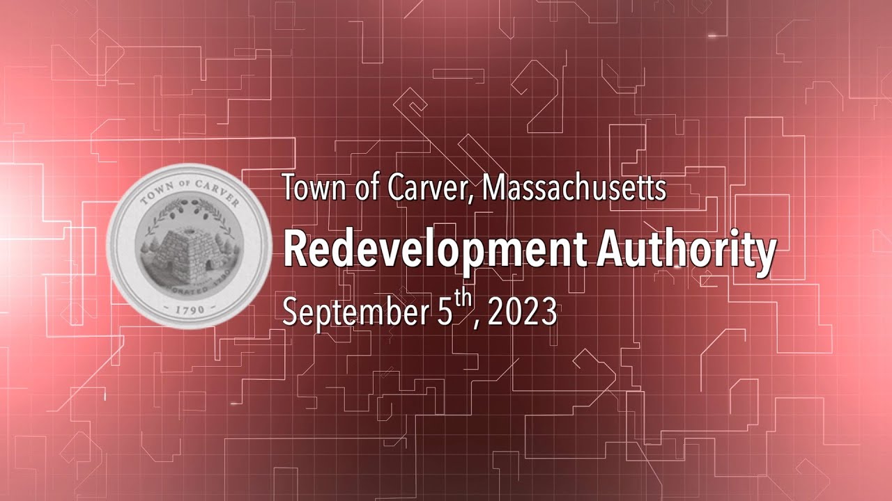 Carver Redevelopment Authority - September 5, 2023 - YouTube