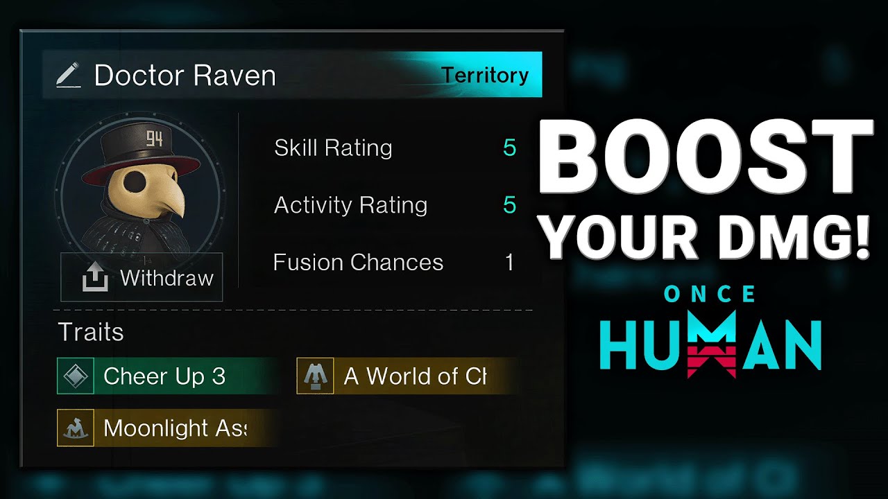 Doctor Raven: New Deviant That Boosts Your Damage! | Once Human - YouTube