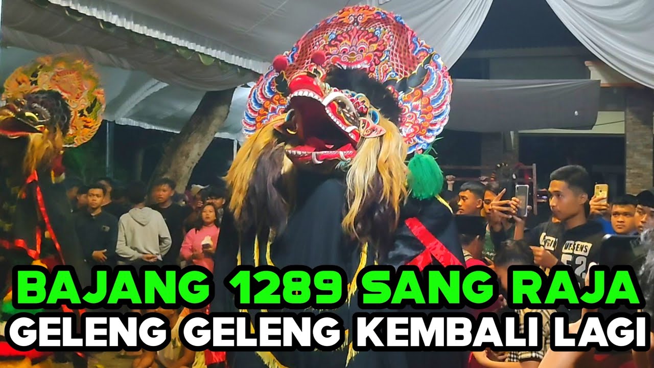SAAT DENGAR LAGU SHOLAWAT PADANG BULAN BARONGAN BAJANG 1289 BERGOYANG ...
