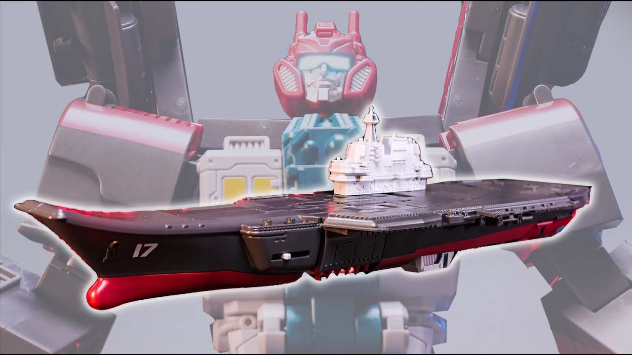 40cm Battleship transformers toy Magic classroom PLA.NAVY ShanDong stop motion and quick review ...