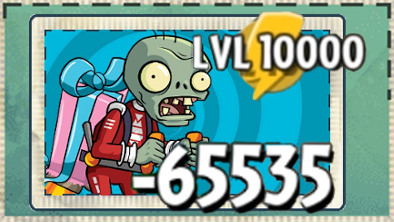 Plants vs Zombies 2 Birthday Jester Zombie Level 10000 - YouTube