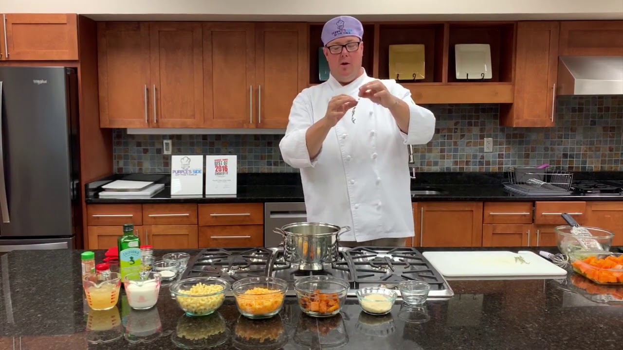 Chef Purple makes Healthier Mac and Cheese - YouTube