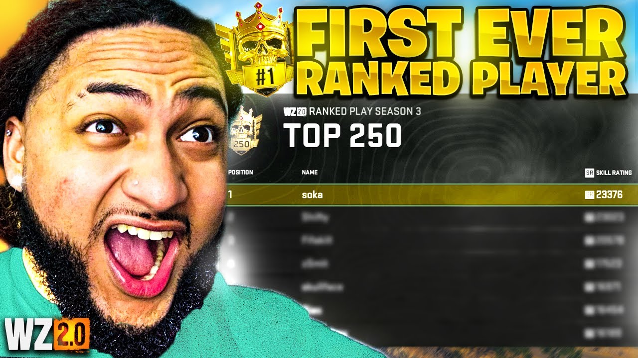 How I Finished as the First Ever #1 Warzone Ranked Player - YouTube