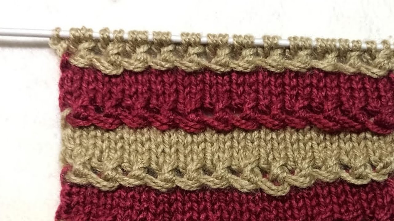 very unique knitting pattern for sweater | उन् की बुनाई करना सीखें ...