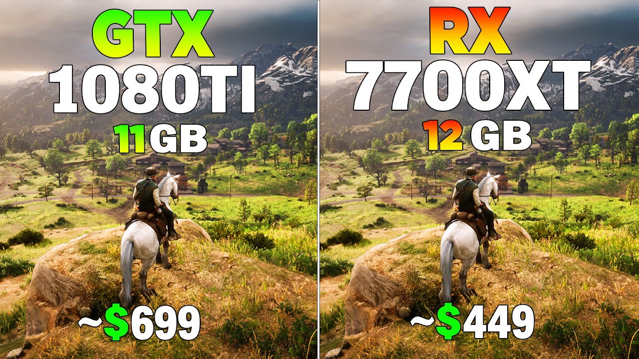 GTX 1080 Tİ vs RX 7700 XT - Test in 8 Games - YouTube