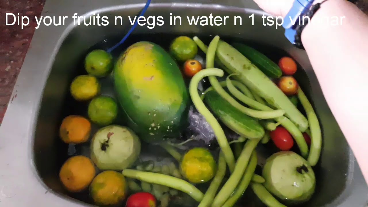 Sanitize vegetables n Fruits ये पानी में मिलाकर धोएं सब्ज़ियों और फलों ...