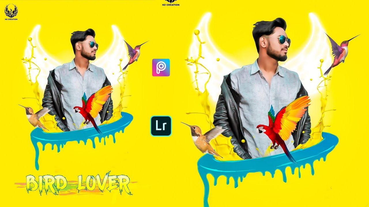 Picsart Bird Lover Photo Manupulation Editing In Picsart || Picsart ...