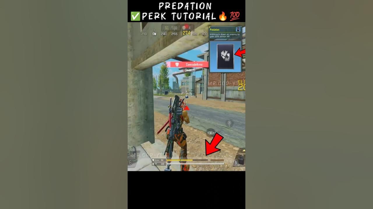 Predation Perk Tutorial💪Pro Settings in CODM BR💯🔥Codmobile🤕CODM Pro Setting #shorts #codmbr # ...