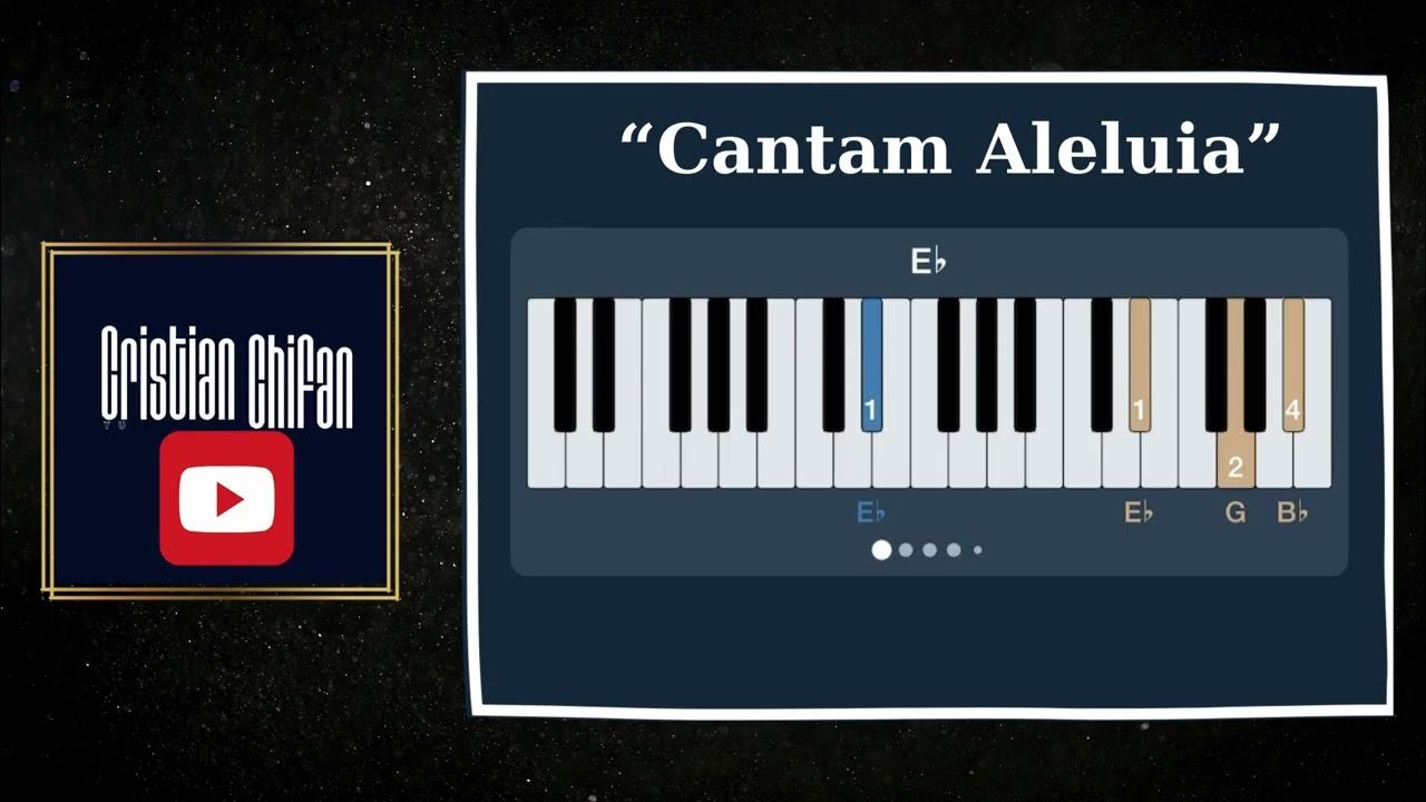 Cum să cânți „Cântăm Aleluia” (BBSO) la pian cu acorduri| Tutorial Cristian Chifan pentru ...