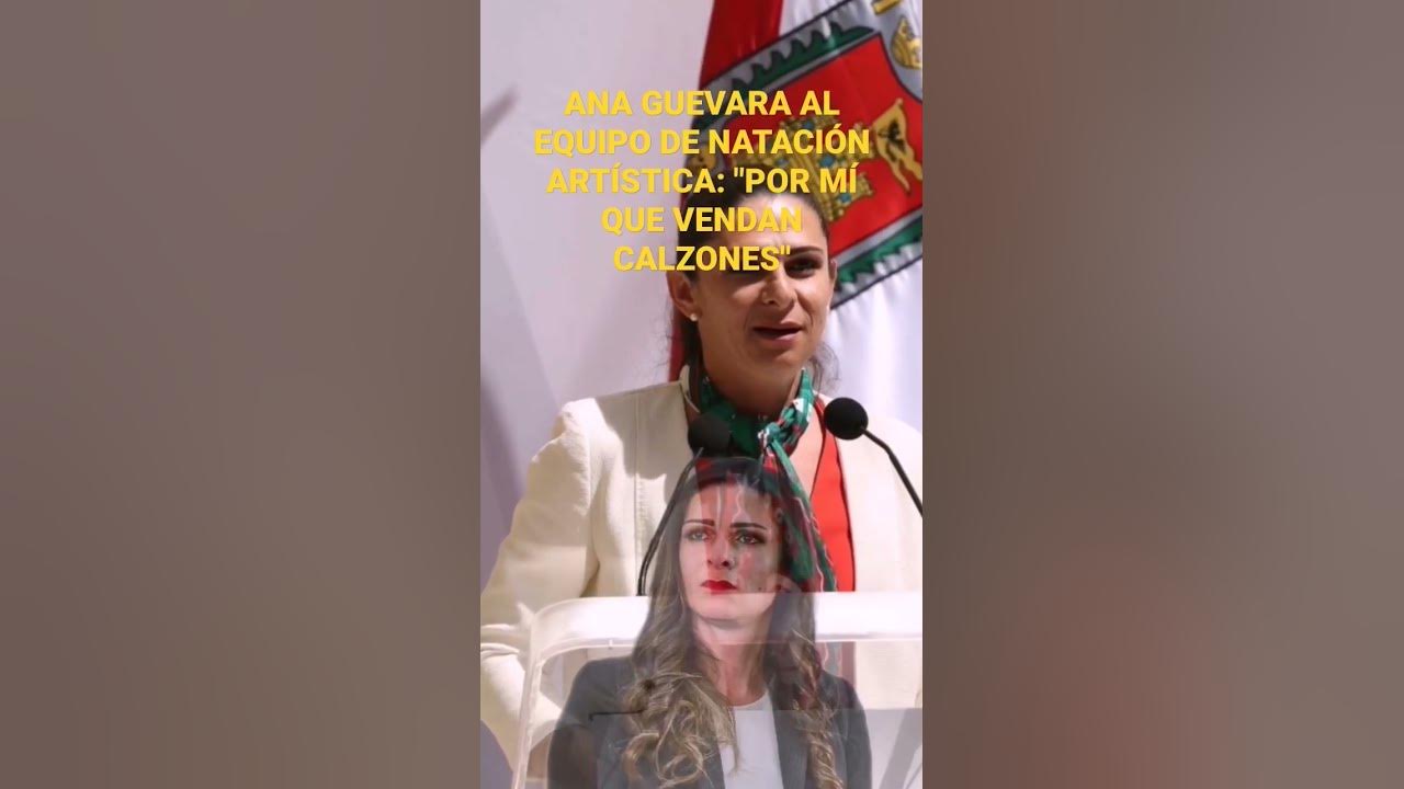 Ana Guevara Al Equipo De NataciÓn ArtÍstica Por MÍ Que Vendan