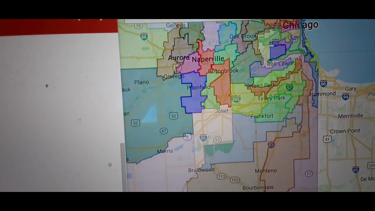 Maps of 2022 Illinois House and Senate Districts - YouTube