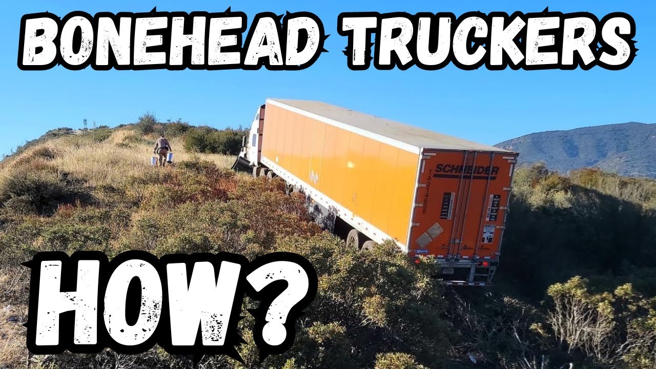 SCHNEIDER FAIL | Bonehead Truckers of the Week - YouTube