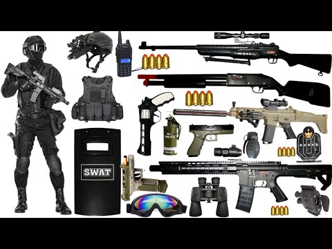 Special Forces Military Toy Gun Set Unboxing, Shotgun, M416, SCAR, 98K ...
