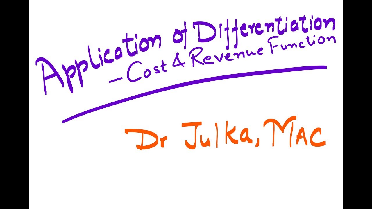 Cost And Revenue Function YouTube Cost And Revenue Function YouTube
