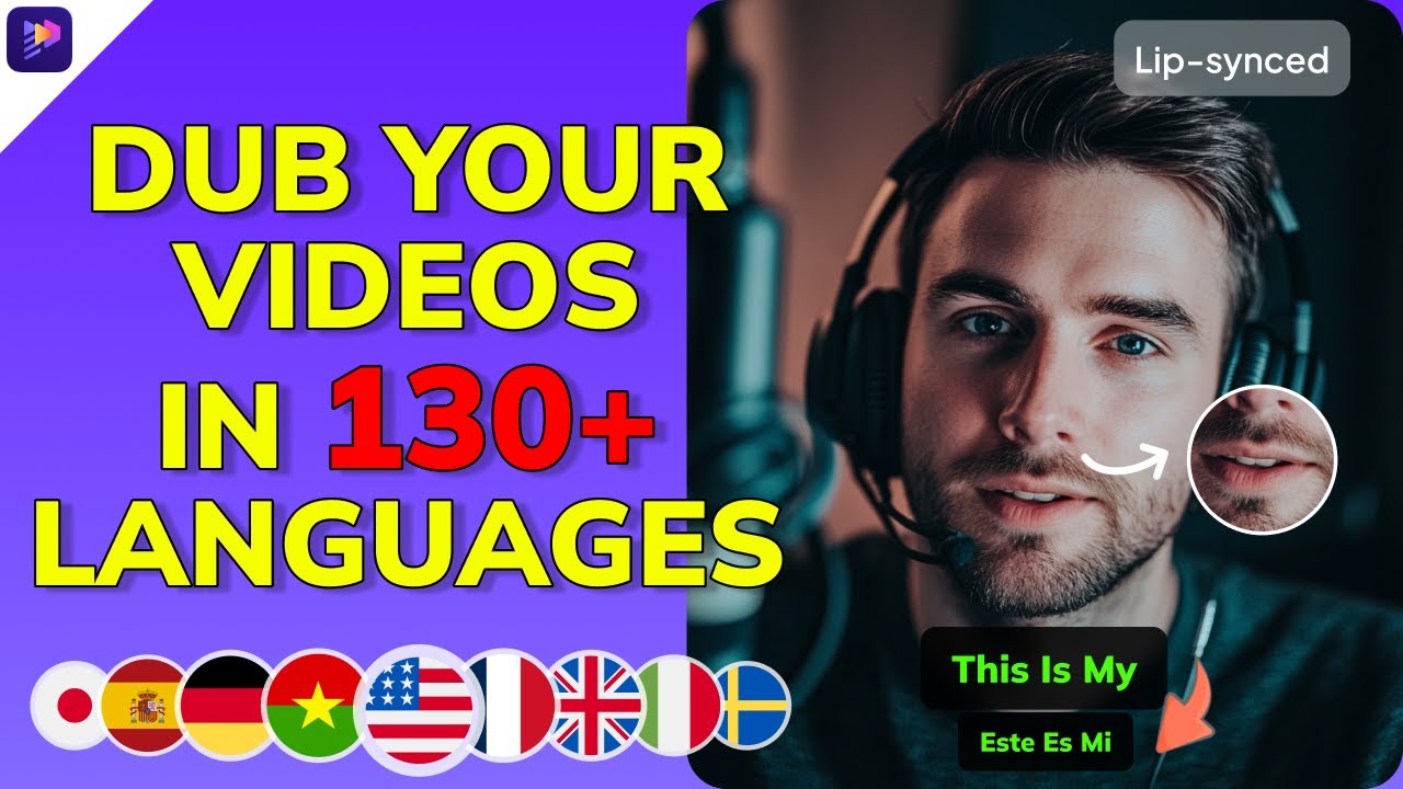 How to Dub ANY Videos into ANY Language with Lip Sync | AI Video ...