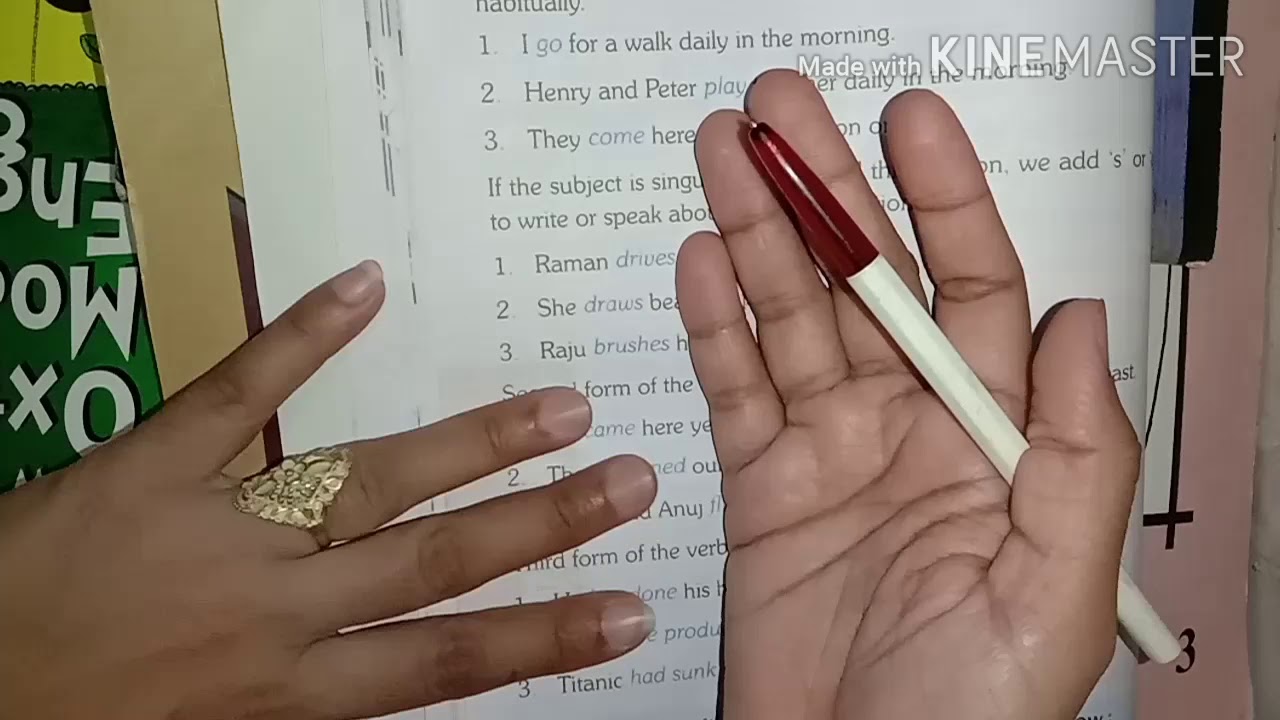 Ch 12 Verb Ex 7& 8 English Language - YouTube