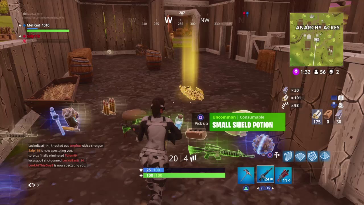 Fortnite Barn kill ._..Poor teammate - YouTube