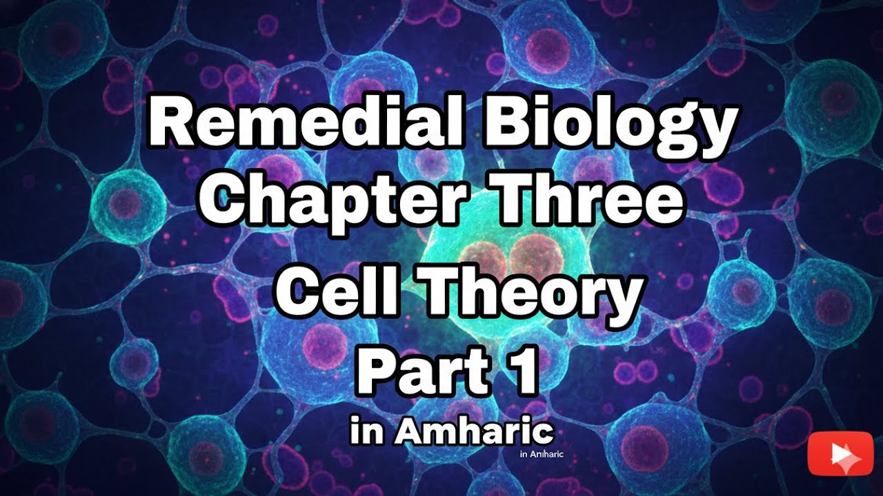 REMEDIAL Biology CHAPTER Three PART 1 - YouTube