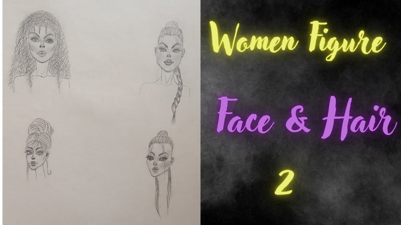 Basic figure (face )|how to draw a basic woman figure ( face ) ? - YouTube