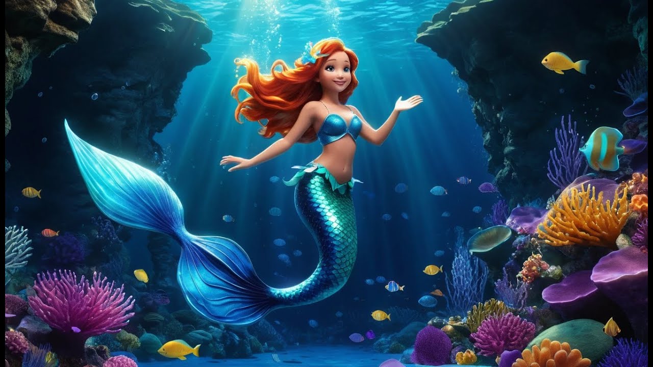 Five Little Mermaids Splashing in the Sea | Fun Nursery Rhyme for Kids | Sing-Along Song - YouTube