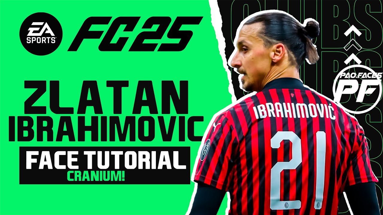 EA FC 25 Zlatan Ibrahimović FACE CRANIUM - Pro Clubs Face Creation ...