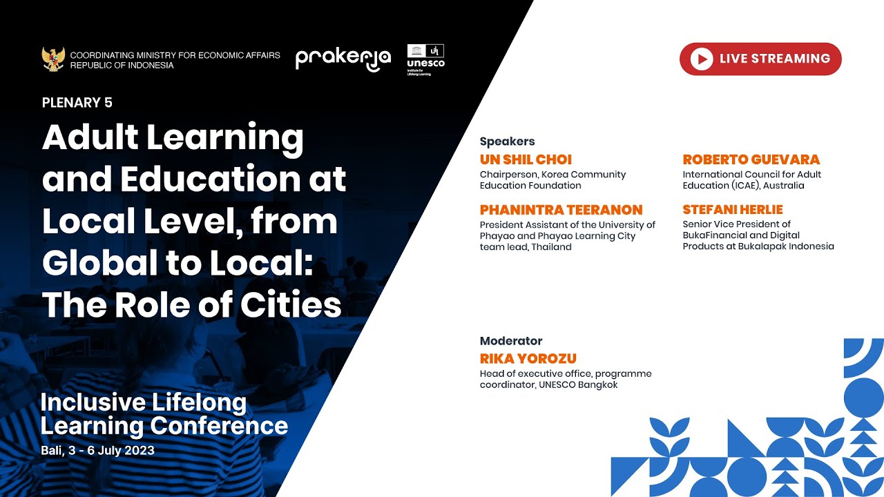 [LIVE] Adult Learning and Education at Local Level | Plenary 5 | ILLC - YouTube