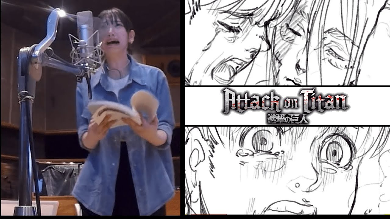 Armin(AOT) Voice Actor BREAKDOWN during final recording | Attack on ...