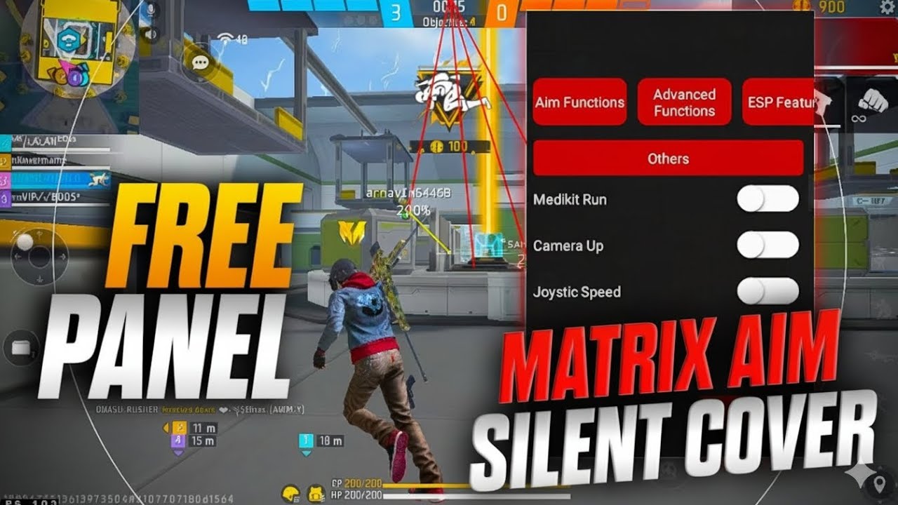 FREE FIRE PC PANEL OB50 💻 FREE FOR MATRIX DAY 🎯 AIM-SILENT | AIM COVER ...