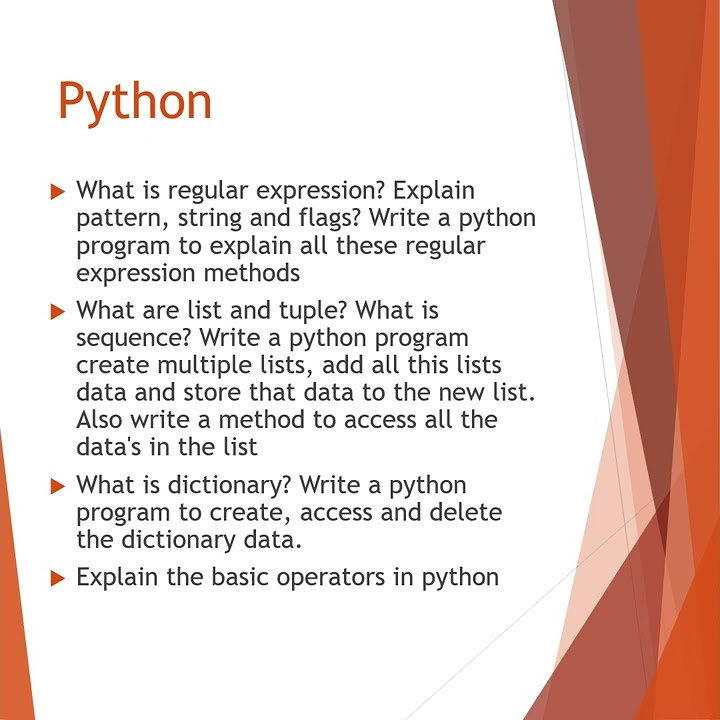 Infosys Flask Interview Questions - YouTube