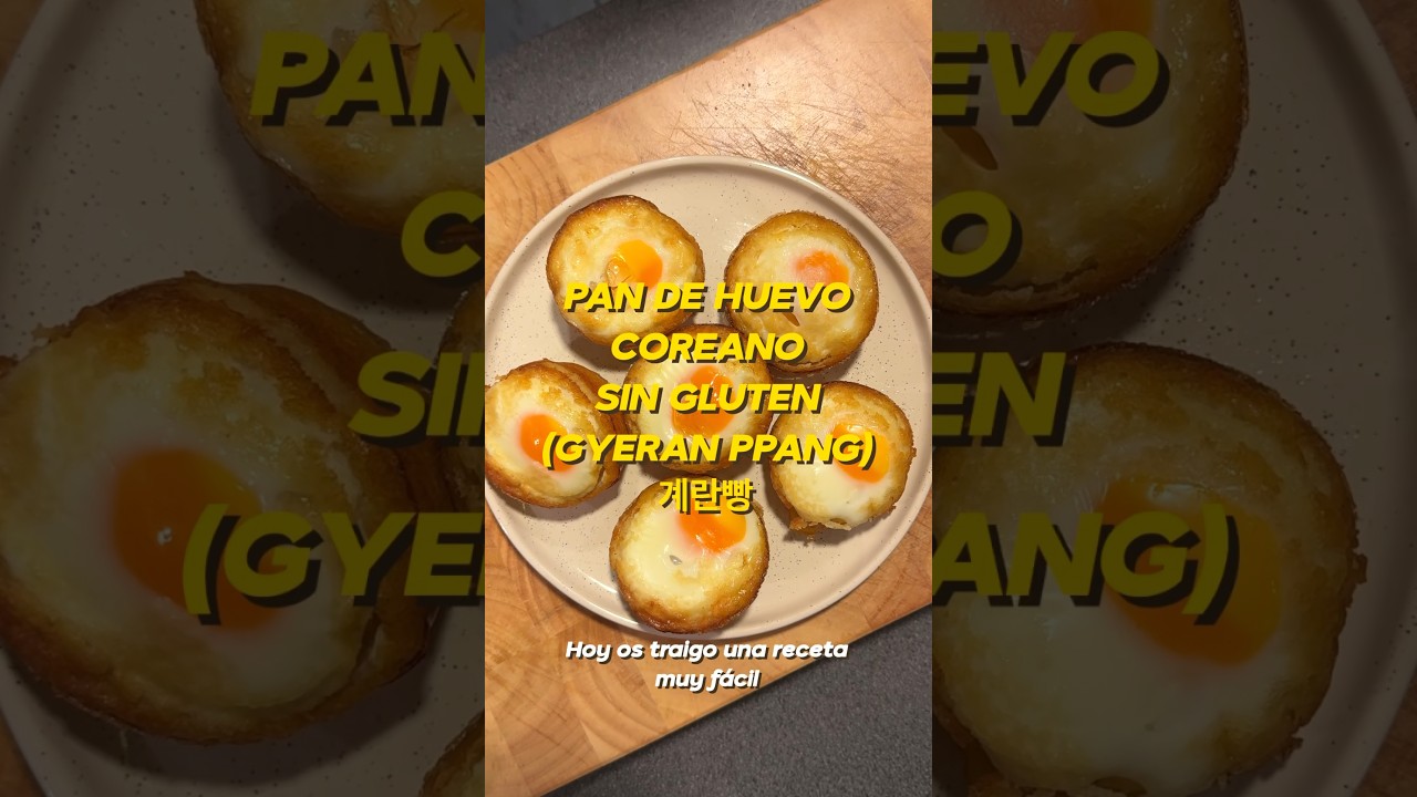 La receta de pan de huevo coreano Gyeranppang(계란빵) #comidacoreana # ...