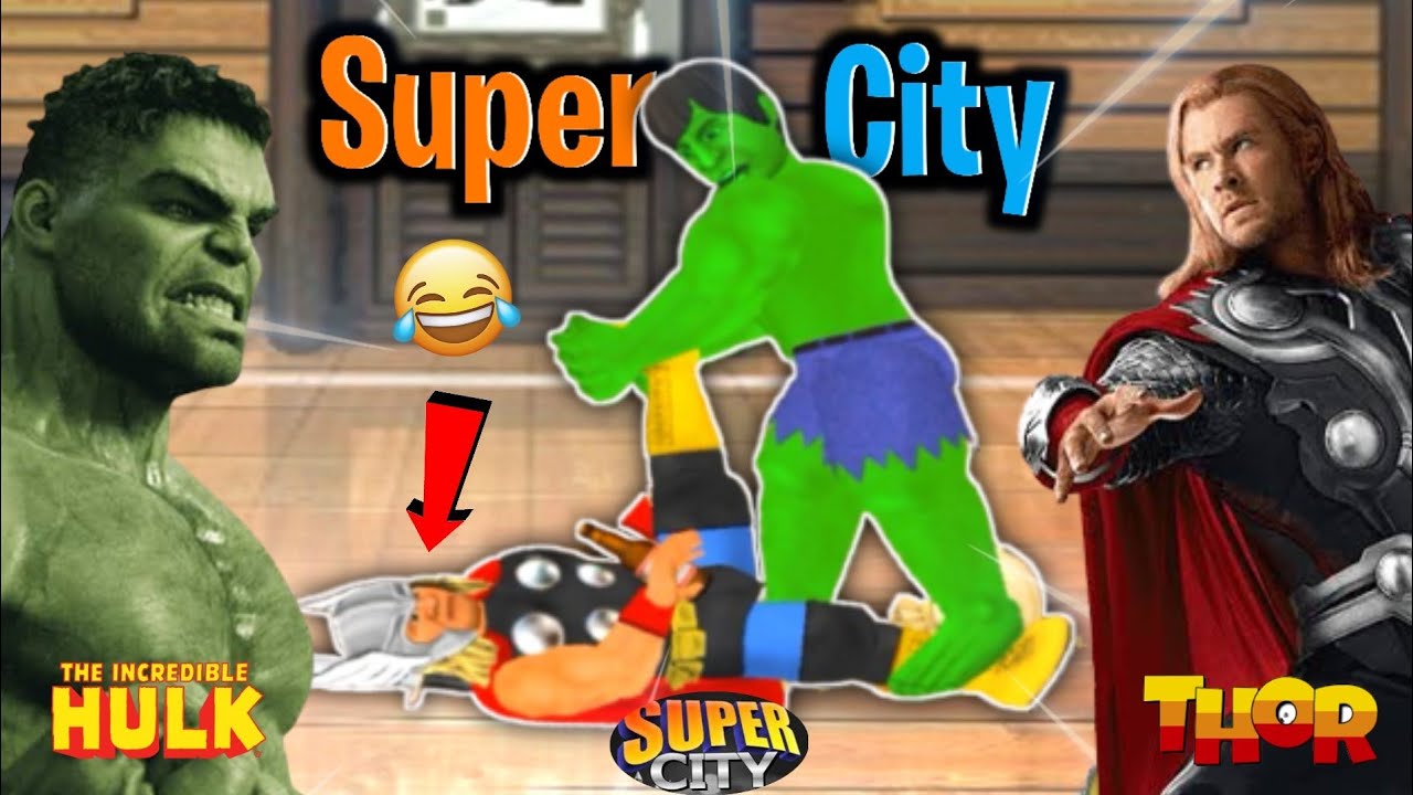 Thor vs Hulk Fight in Supercity 🤣 - YouTube