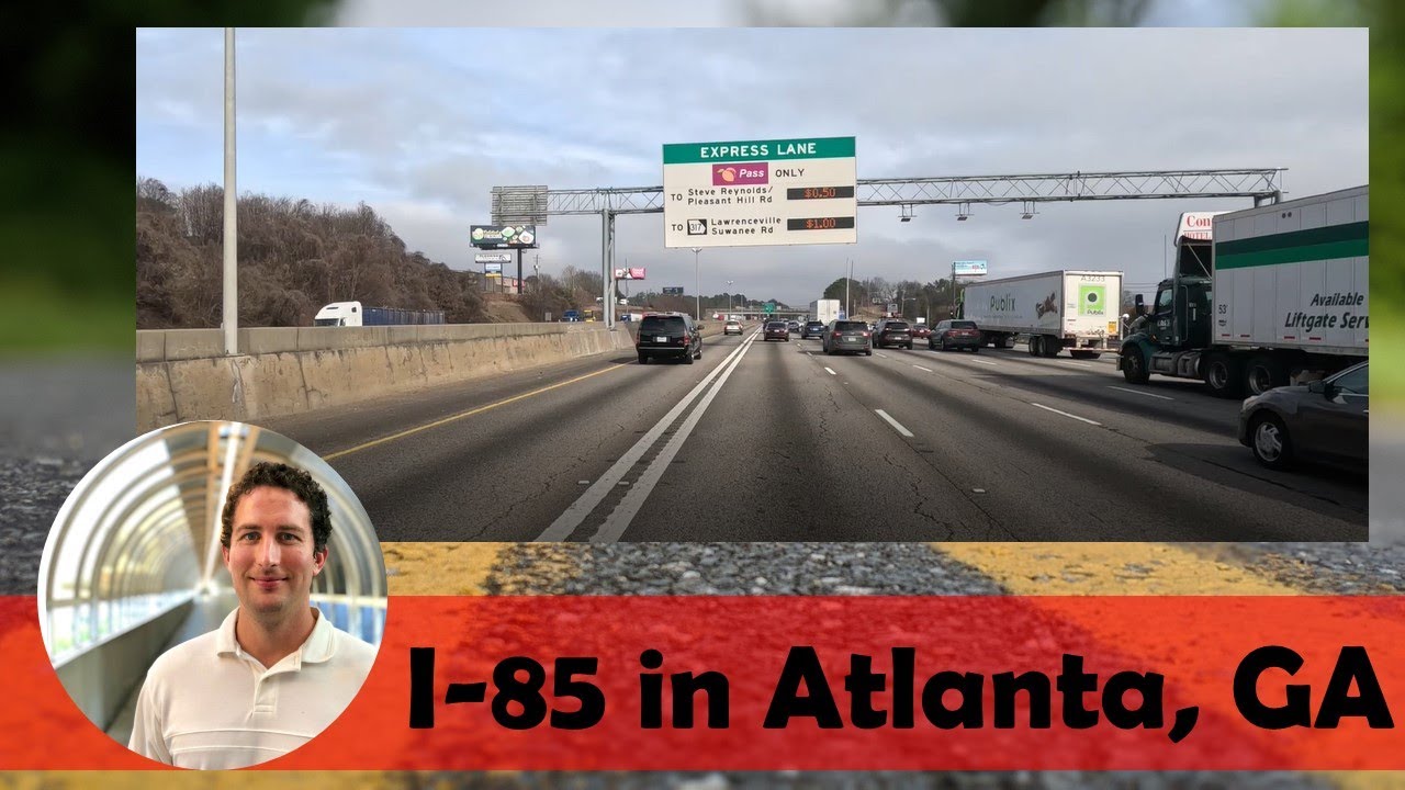 I-85 from Shallowford Road (Exit 93) to Milemarker 132 | Atlanta, Georgia - YouTube