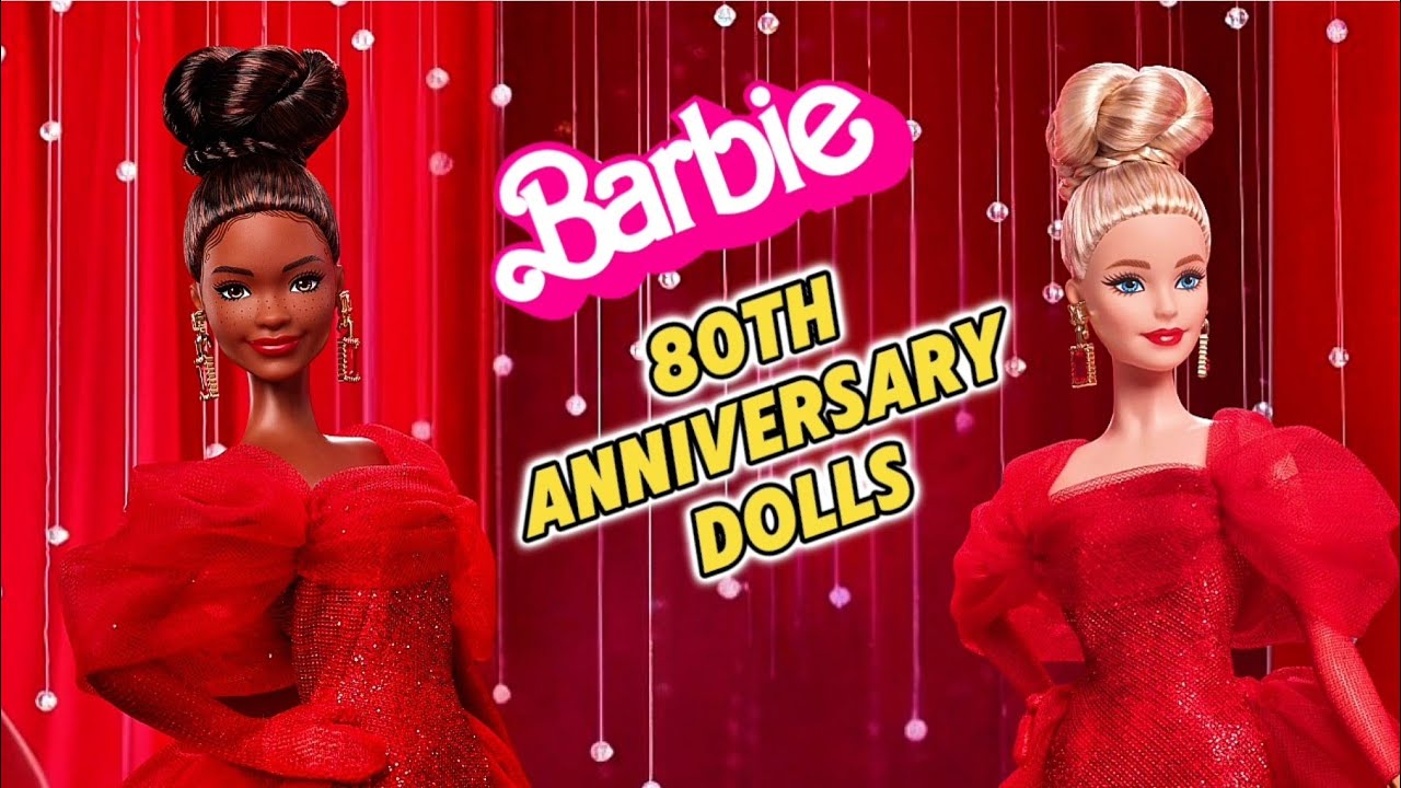 🎀 NEW Barbie 80th Anniversary Collector Dolls Review 💖 Rare Details ...