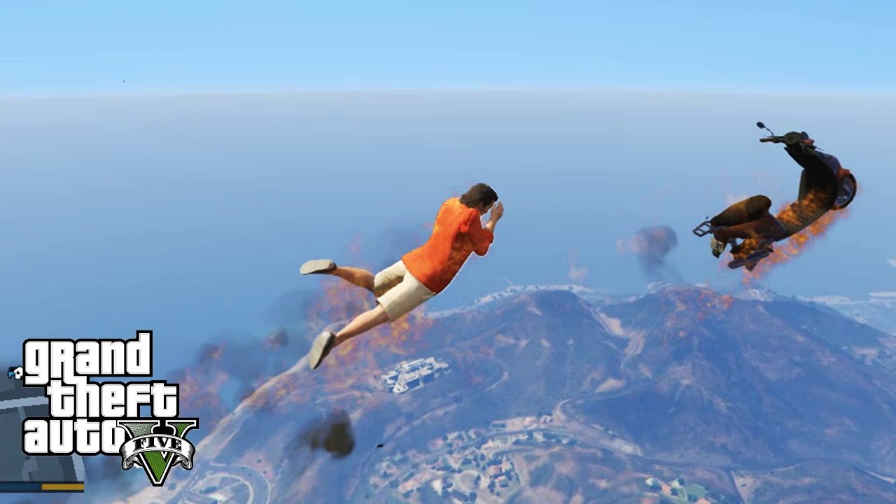 GTA 5 Falling Compilation | Invincible Mode | Part 4 - YouTube