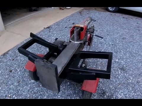 Tables for a Logsplitter -Redneck Style- - YouTube