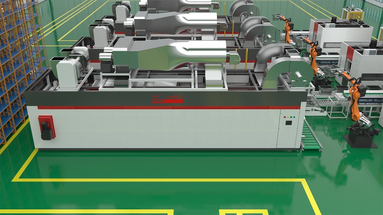Curing Furnace Dacromet Coating - YouTube
