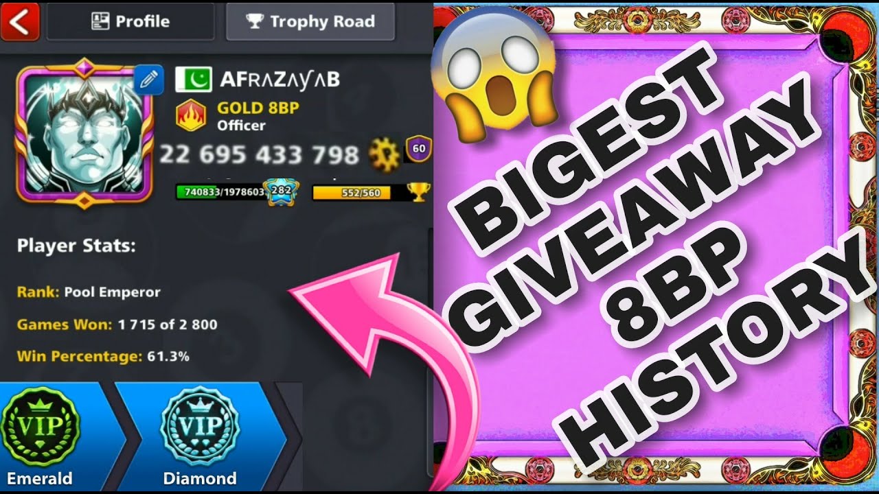 BIGEST GIVEAWAYS 8BP HISTORY : 22Billion coins with 20/20 Legendary ...